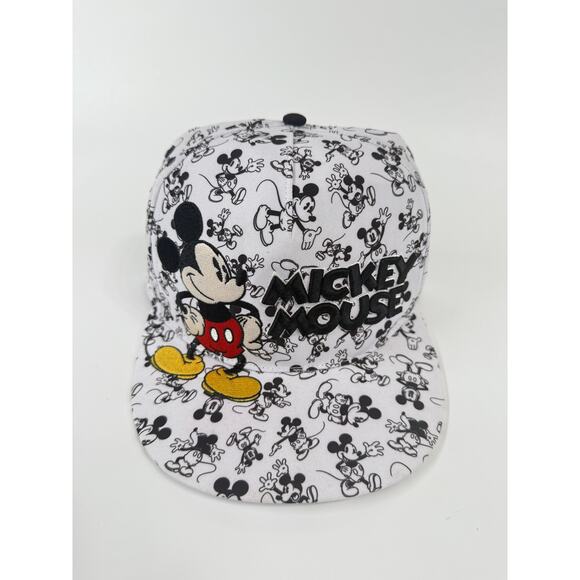 Disney | Accessories | Disney Mickey Mouse Snapback Hat Adult Allover ...